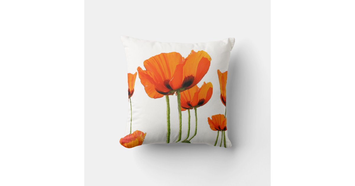 Poppies! Throw Pillow | Zazzle