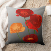 Poppies Throw Pillow | Zazzle