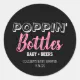 Poppin Bottles Girl Baby Shower Stickers | Zazzle