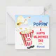 Popping By Popcorn Valentine Note Card | Zazzle