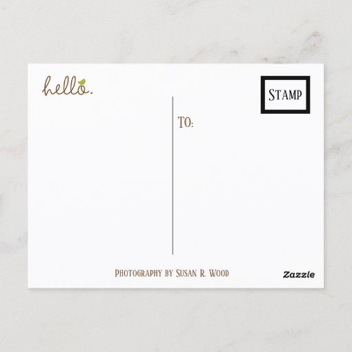 Popping in To Say Hello Postcard | Zazzle