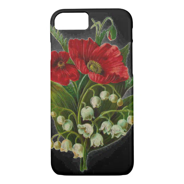 "Poppy and Lily Of The Valley" Cell Phone Case | Zazzle