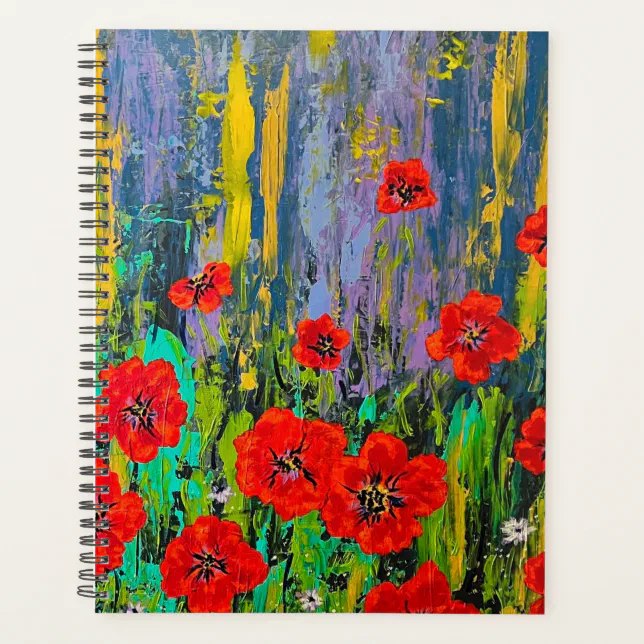 Poppy Day Planner Calendar | Zazzle