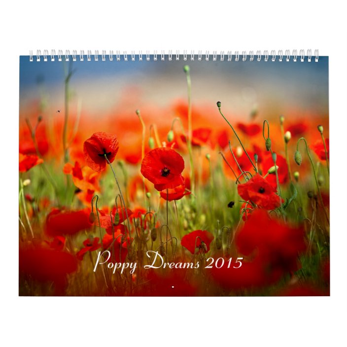 Poppy Dreams Calendar | Zazzle.com