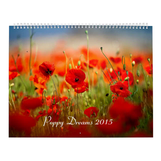 Poppy Dreams Calendar | Zazzle
