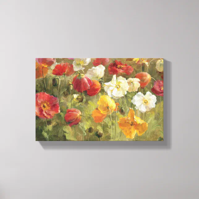 Poppy Field Canvas Print | Zazzle