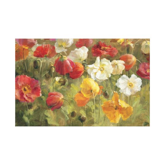 Poppy Field Canvas Print | Zazzle.com