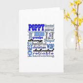 Poppy Grandpa Fathers Day Papa Pawpaw Card | Zazzle