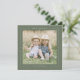 POPPY Green Photo Unique Modern Merry Christmas Holiday Card | Zazzle