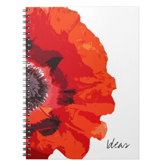 Poppy Ideas Notebook | Zazzle.com