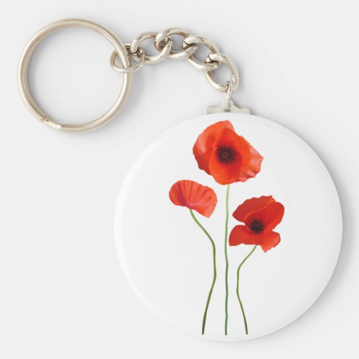 poppy keychain | Zazzle.com