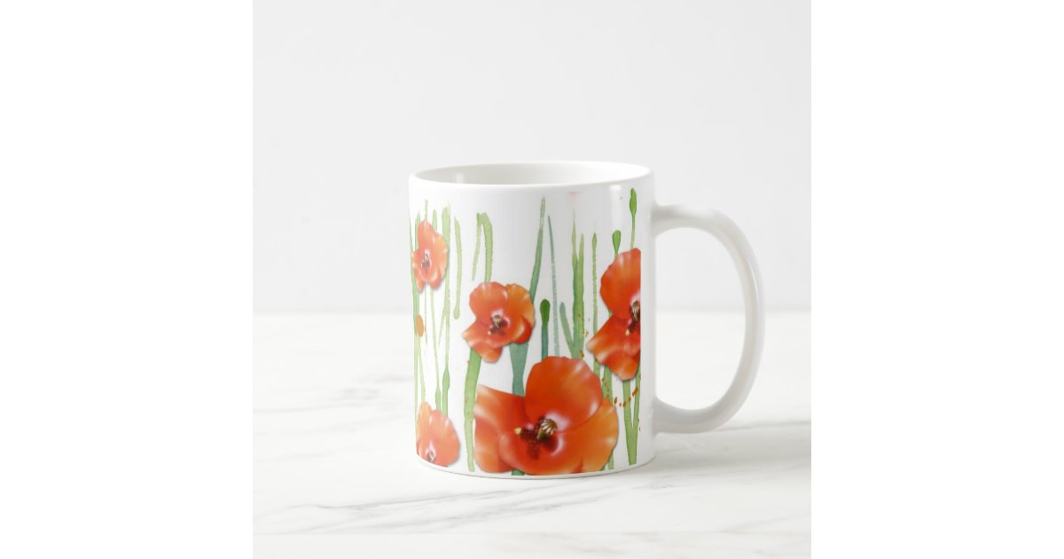 Poppy mug | Zazzle