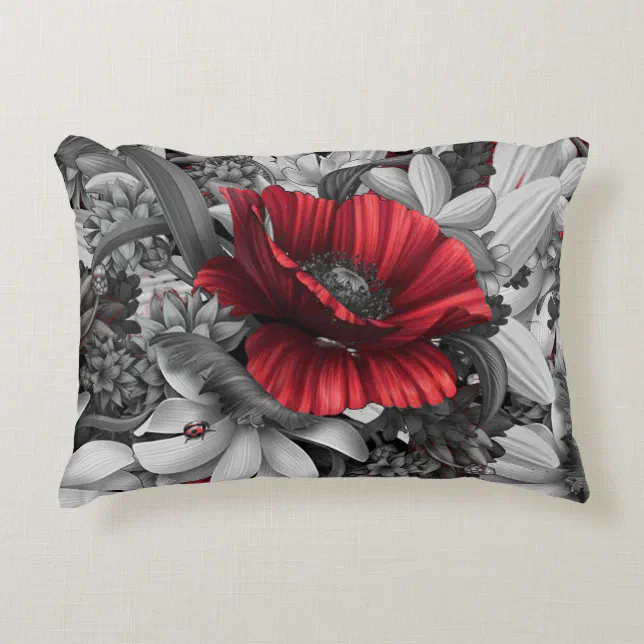 Poppy Pops Decorative Pillow | Zazzle