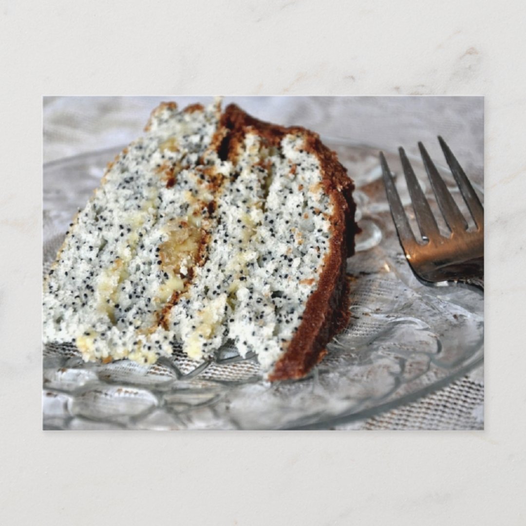 Poppy Seed Torte Recipe Postcard | Zazzle