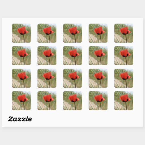 Poppy Stickers | Zazzle