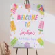 Popsicle Birthday Welcome Sign Summer Party | Zazzle