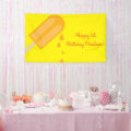 Popsicle Cute Summer 1st Birthday Party Theme Banner | Zazzle