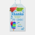 Popsicle Party Cool Ices Blue Thank You Gift Tags | Zazzle