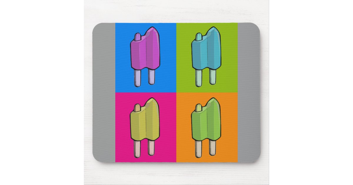 Popsicle Pop Art Mouse Pad | Zazzle