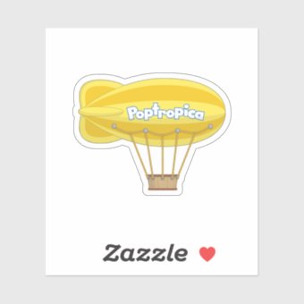 Poptropica Blimp Sticker | Zazzle