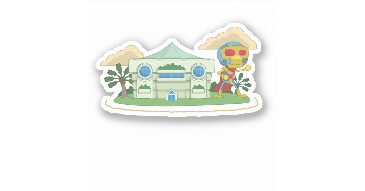 Poptropica Poptropicon Island Sticker | Zazzle