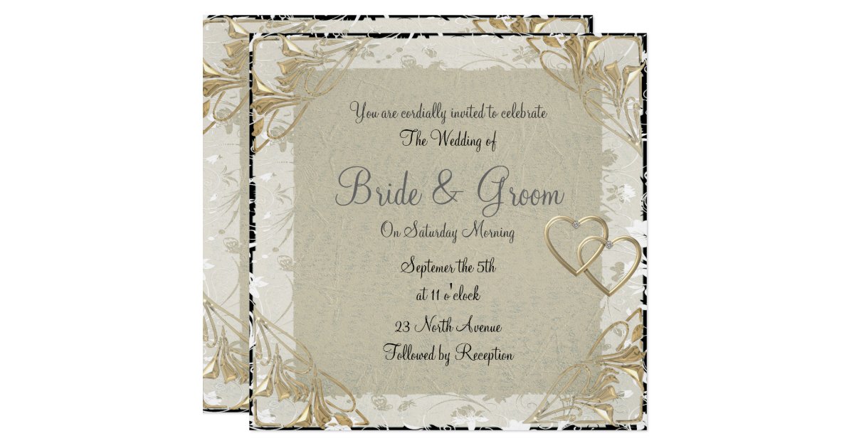 Popular and Elegant Old Paper Wedding Invitation | Zazzle.com