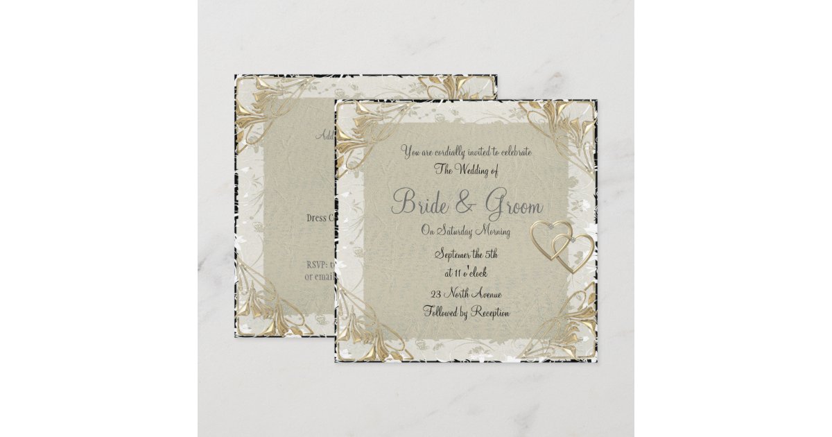 Popular and Elegant Old Paper Wedding Invitation | Zazzle