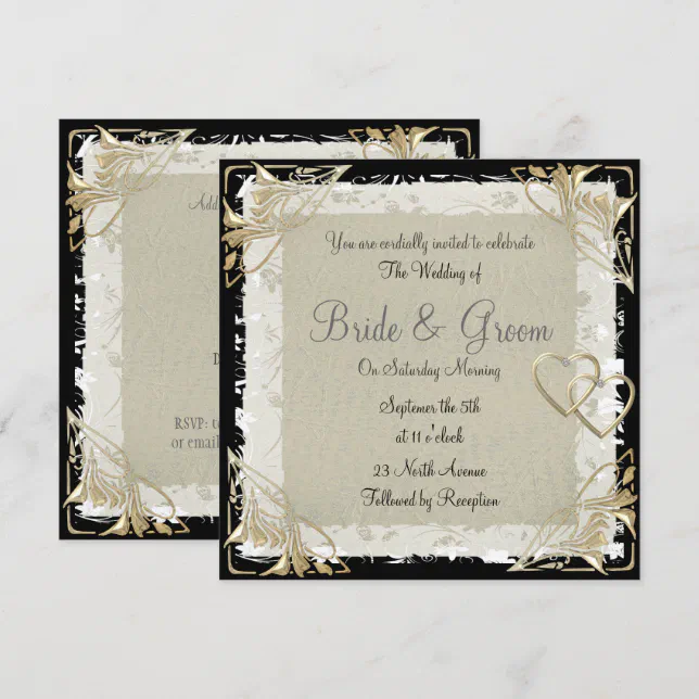 Popular and Elegant Old Paper Wedding Invitation | Zazzle