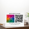 Popular Custom Template Your QR Code Business Logo Foam Board | Zazzle