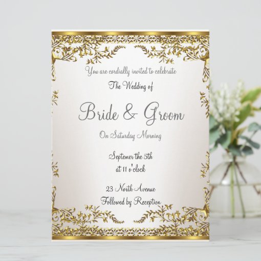 Popular Elegant Wedding Invitation | Zazzle