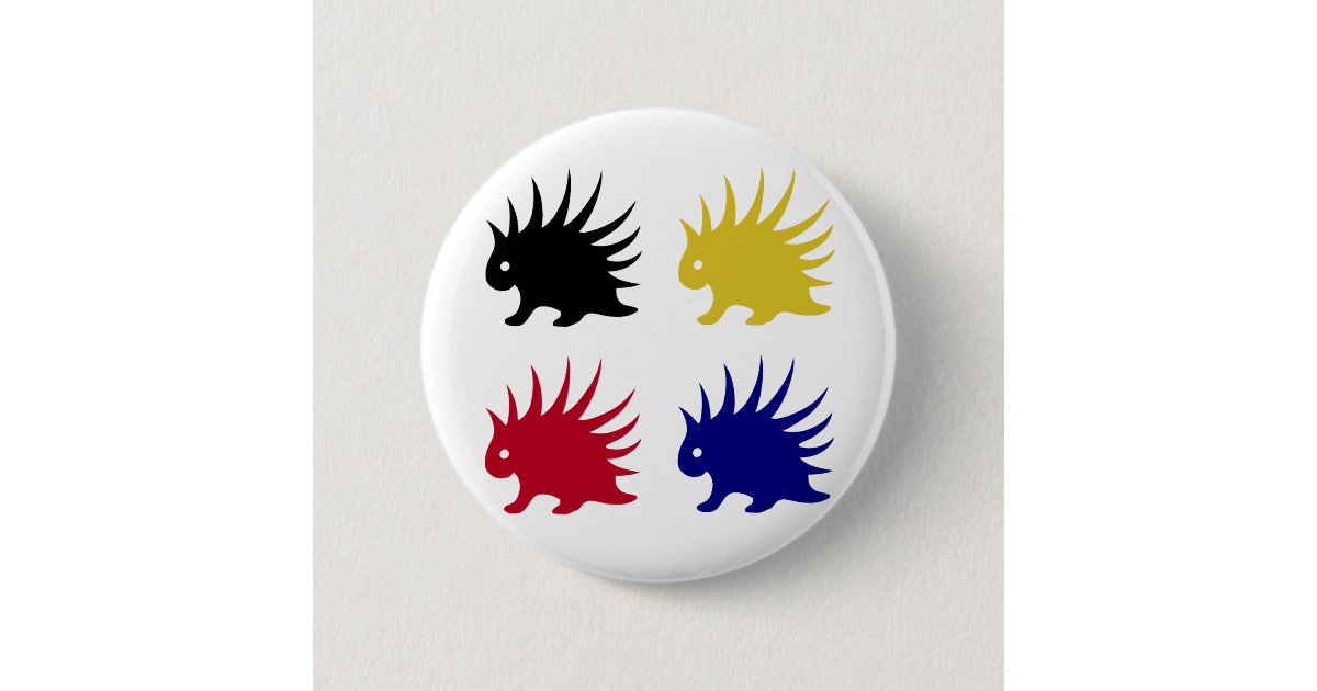 Porcupine Button cube | Zazzle