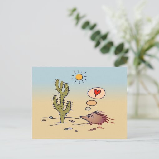 Porcupine Love Postcard | Zazzle