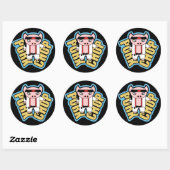Pork Chop Classic Round Sticker | Zazzle
