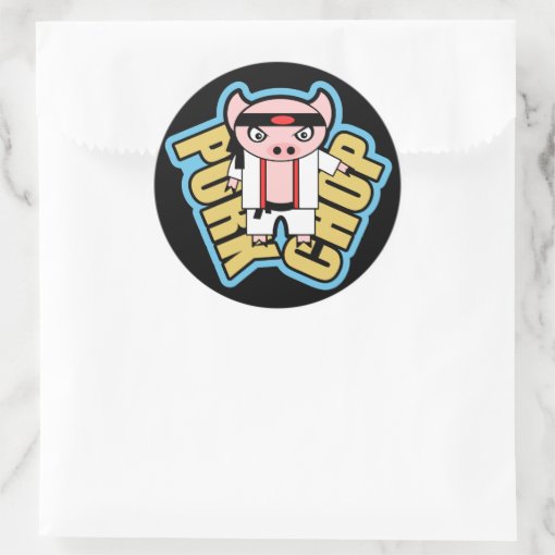 Pork Chop Classic Round Sticker | Zazzle