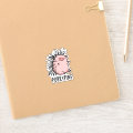 Porky-pine Funny Porcupine Pig Pun Sticker | Zazzle