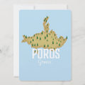 Poros Greek Map Illustrated travel poster | Zazzle