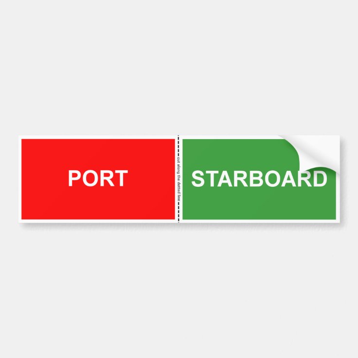 Port and Starboard sticker | Zazzle