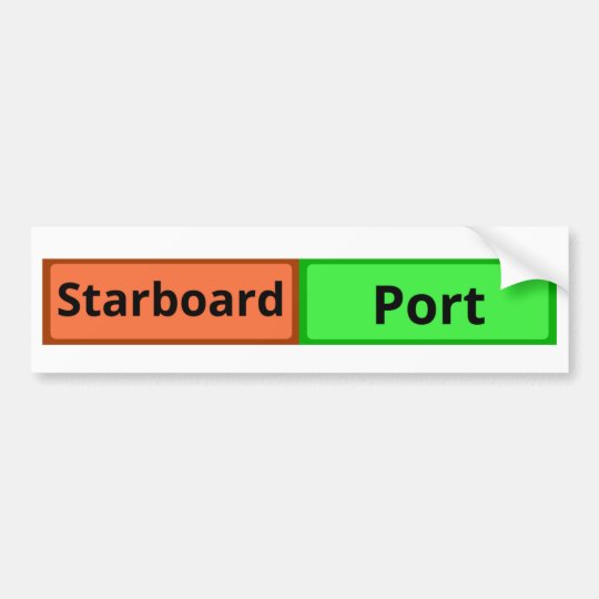 Port and Starboard Sticker | Zazzle.com