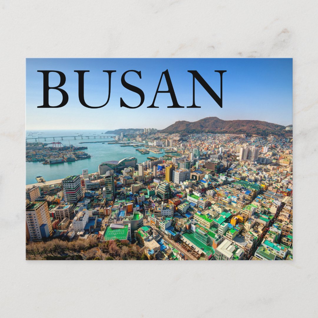 Port City Busan | South Korea Postcard | Zazzle