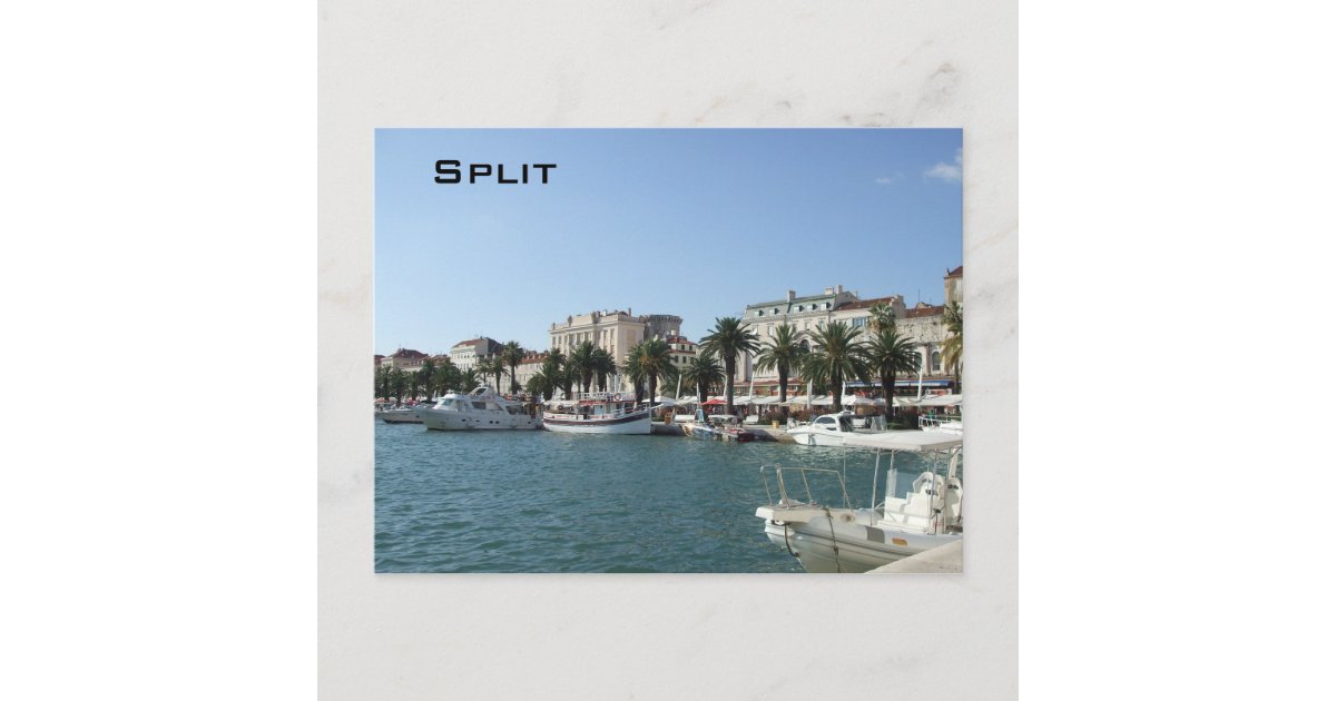 Port of Split Postcard | Zazzle