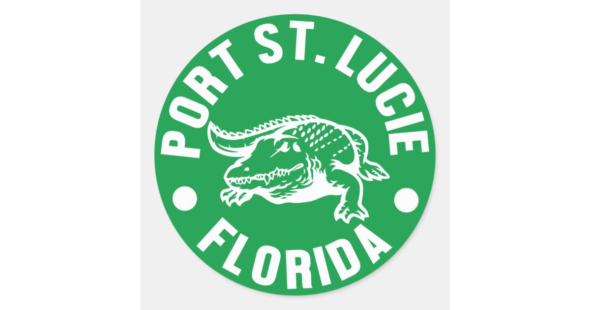 Port St. Lucie,Florida Classic Round Sticker | Zazzle