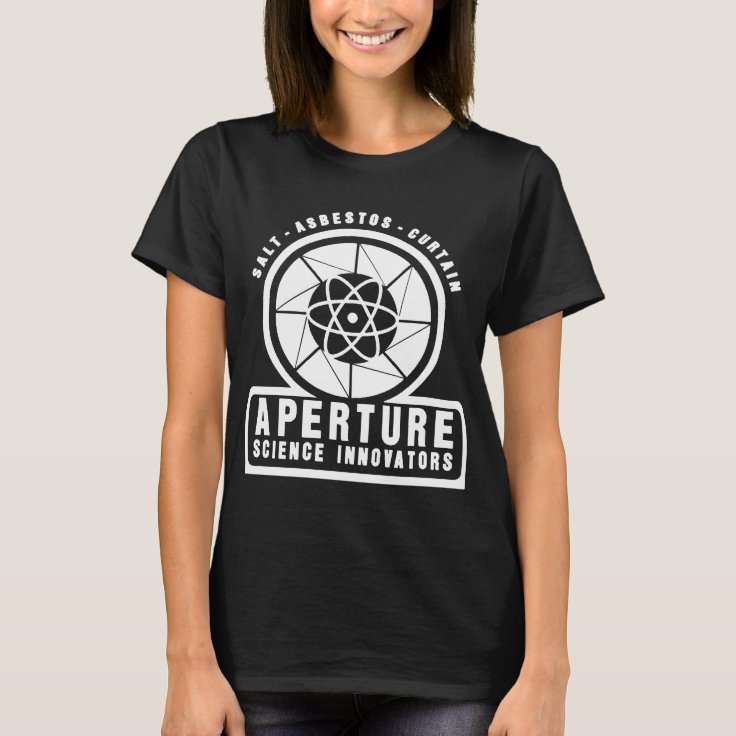 PORTAL APERTURE SCIENCE INNOVATORS SCIENCE chemist T-Shirt | Zazzle