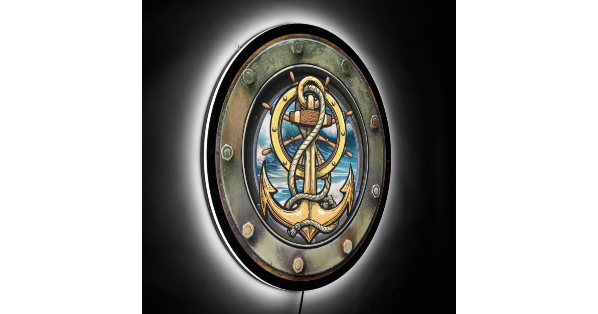 PORTHOLE Ocean View LED Sign | Zazzle