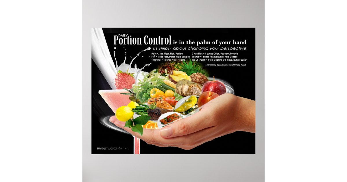 Portion Control Poster | Zazzle