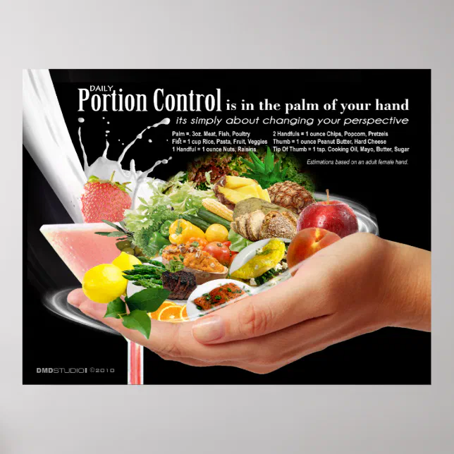 Portion Control Poster | Zazzle