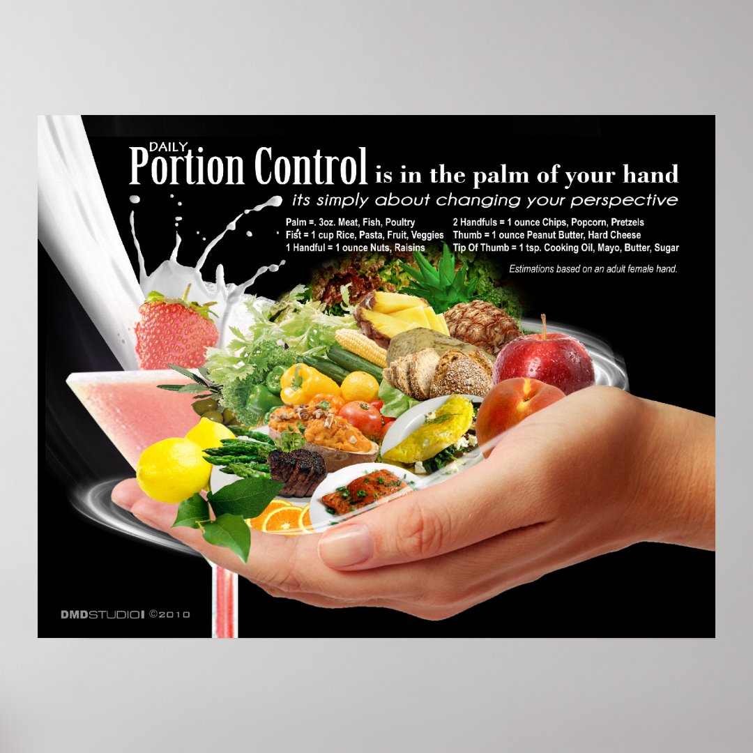 Portion Control Print | Zazzle