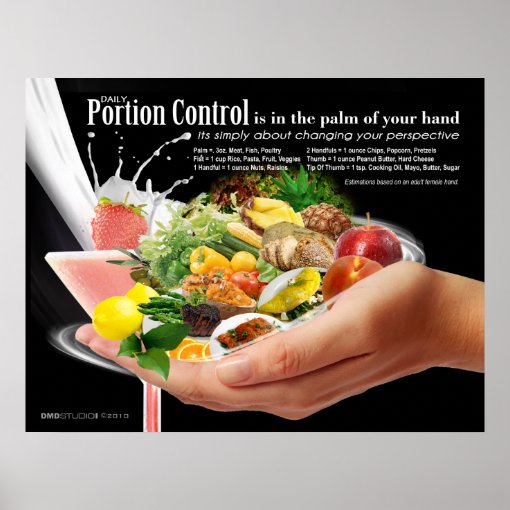 Portion Control Print | Zazzle