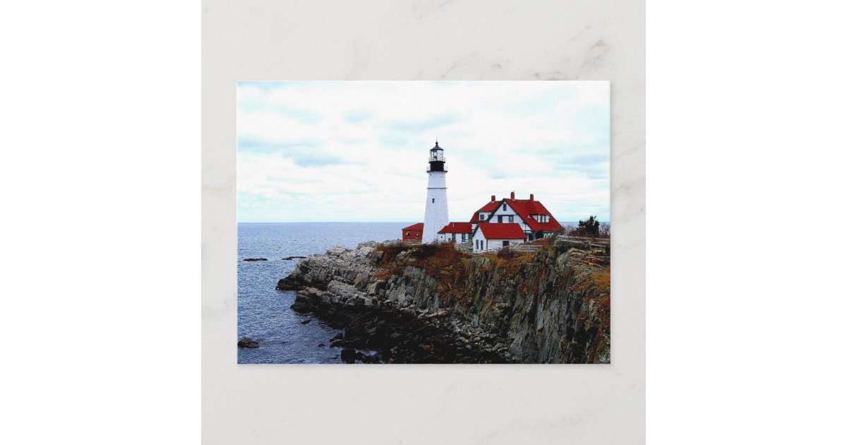 Portland Head Light, Maine, Postcard | Zazzle