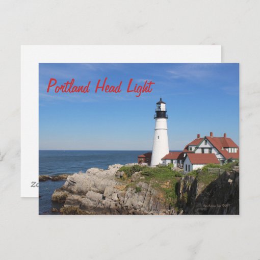 Portland Head Light postcard | Zazzle