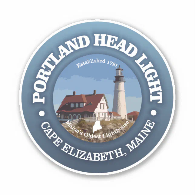 Portland Head Light Sticker | Zazzle